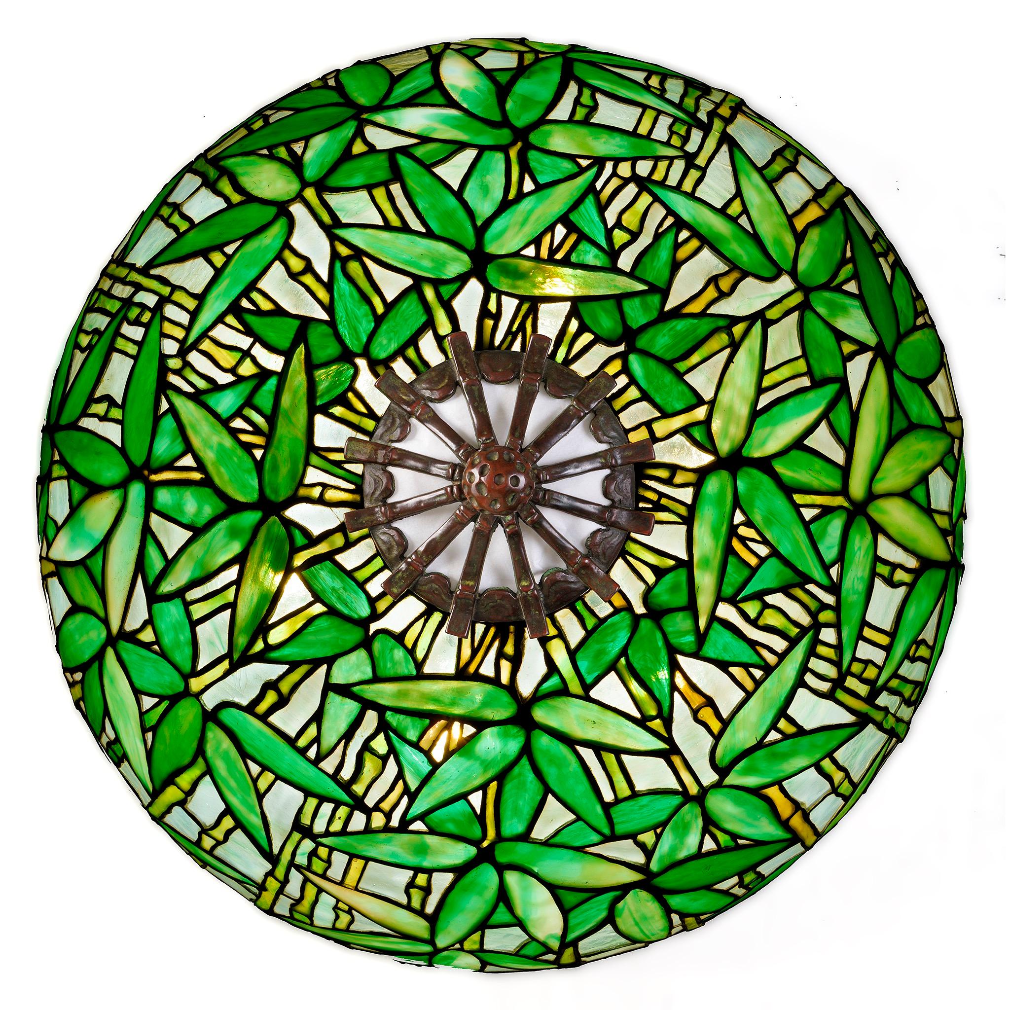 Tiffany Studios New York "Bamboo" Table Lamp For Sale at 1stDibs