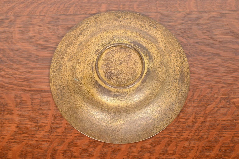 Tiffany Studios New York Bronze Doré Bowl For Sale at 1stDibs
