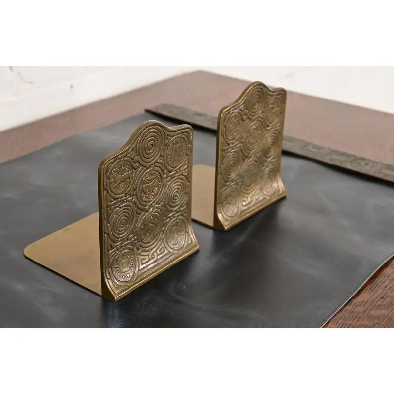 Tiffany Studios New York Bronze Doré Zodiac Bookends, Circa 1910 For ...