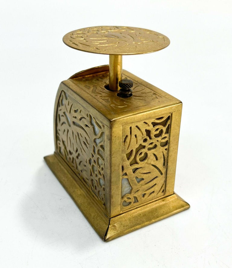 Tiffany Studios New York Gilt Bronze Postage Scale in Grapevine #872 ...
