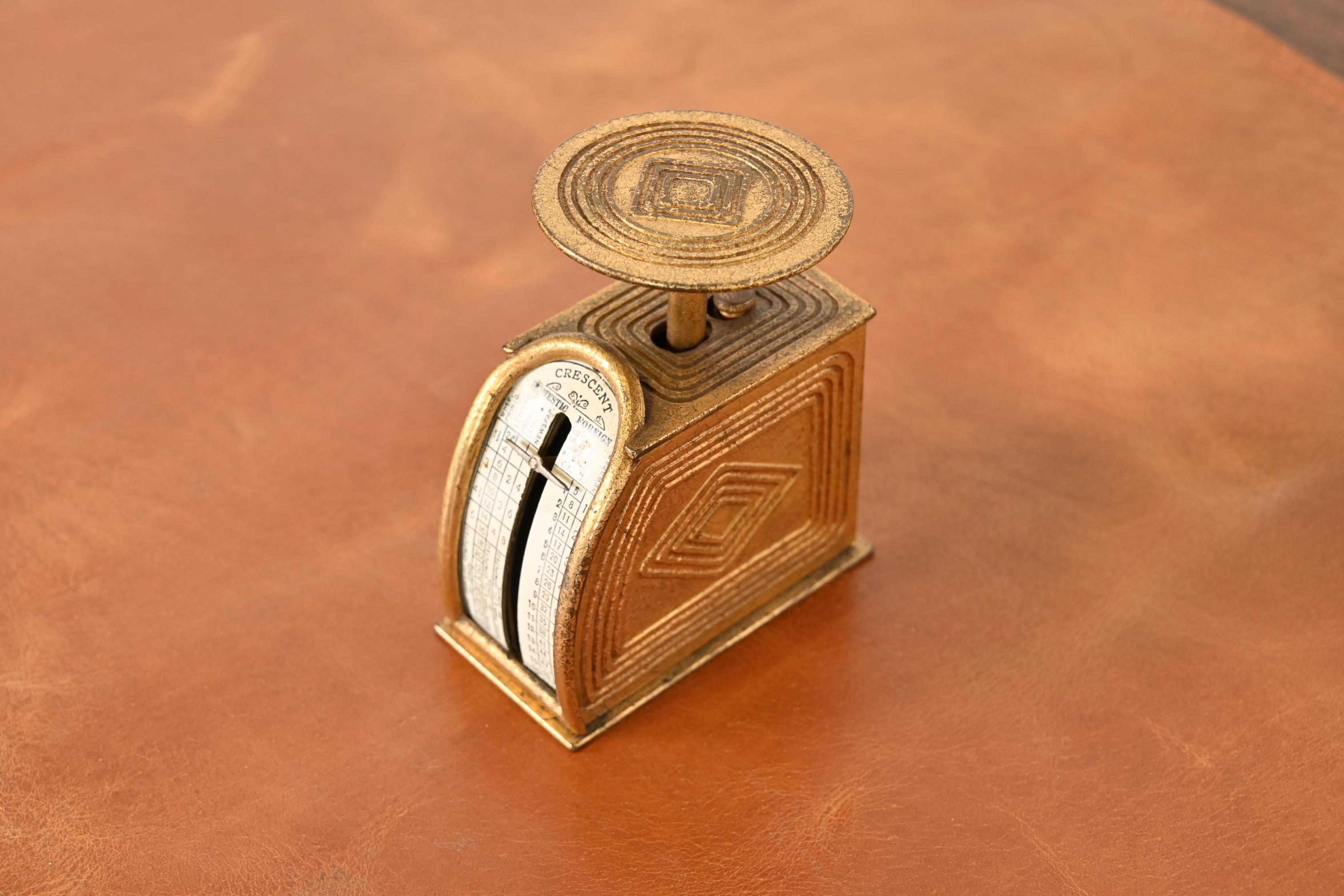 Tiffany Studios New York Graduate Bronze Doré Postage Scale For Sale at ...