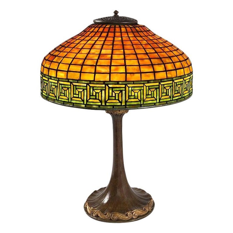 Tiffany Studios New York "Greek Key" Table Lamp at 1stDibs | tiffany ...