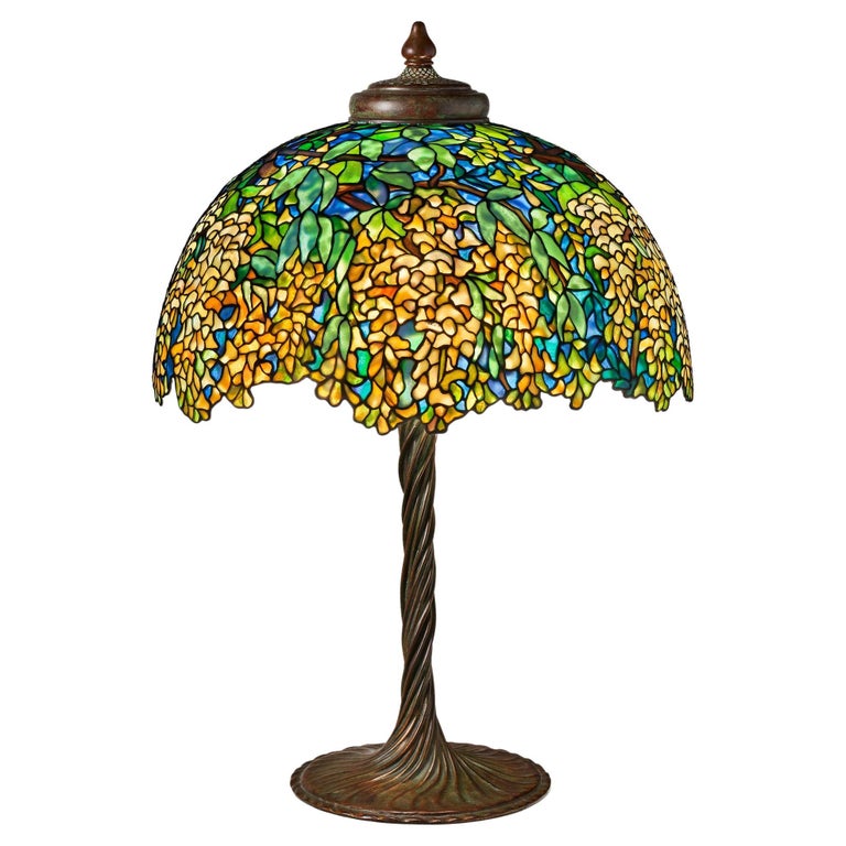 Tiffany Studios New York "Laburnum" Table Lamp For Sale at 1stDibs
