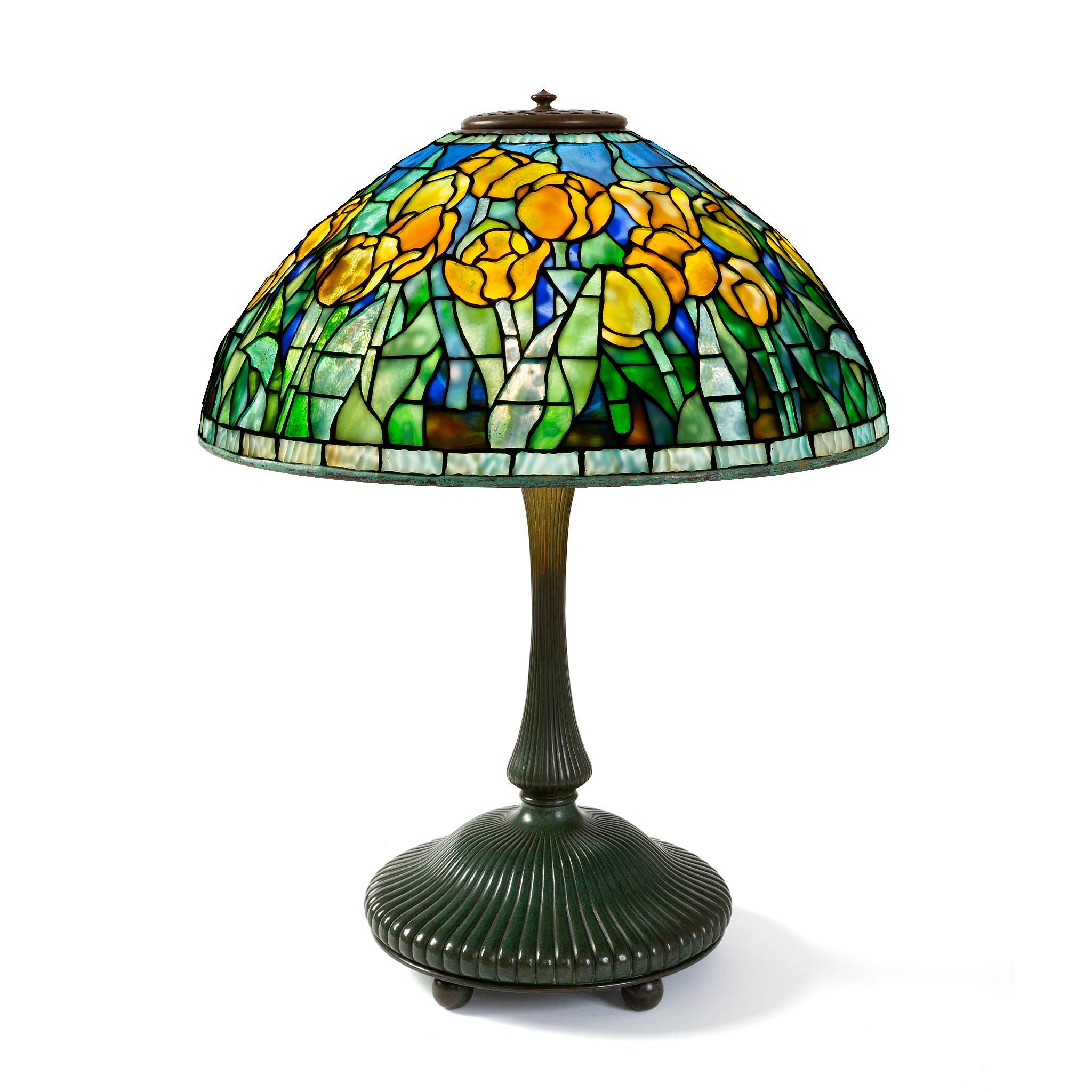 Tiffany Studios New York "Tulip" Table Lamp For Sale at 1stDibs
