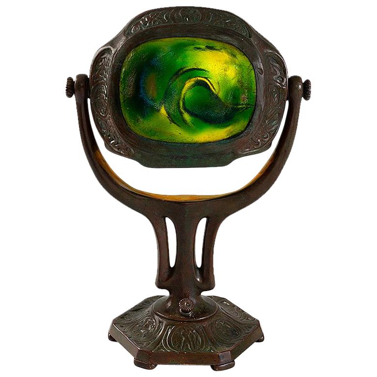 Tiffany Studios New York "Zodiac Turtleback" Desk Lamp at 1stDibs ...