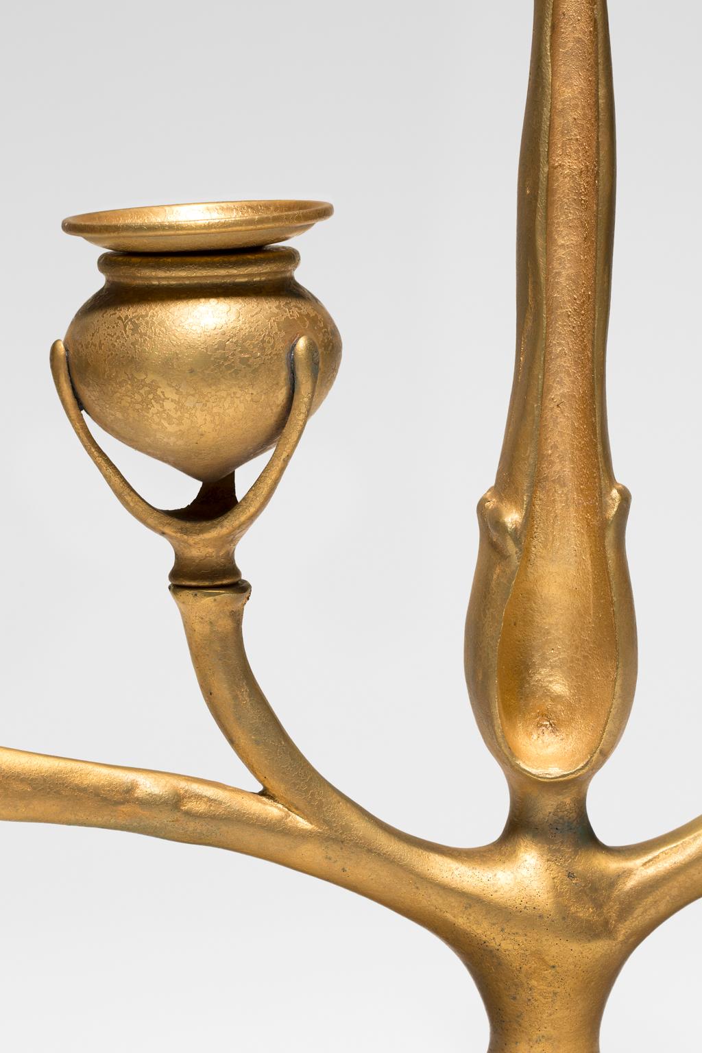 Tiffany Studios - Tiffany Studios Gilt Bronze Candelabra at 1stDibs ...