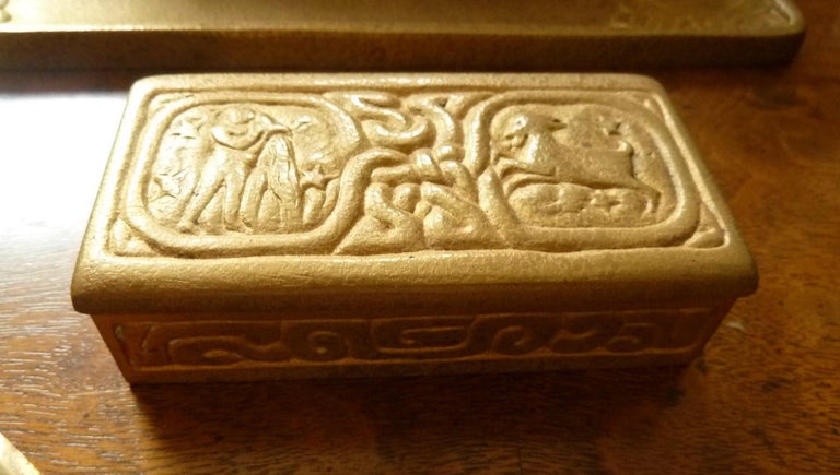 Tiffany Studios Ten-Piece "Zodiac" Desk Set at 1stDibs