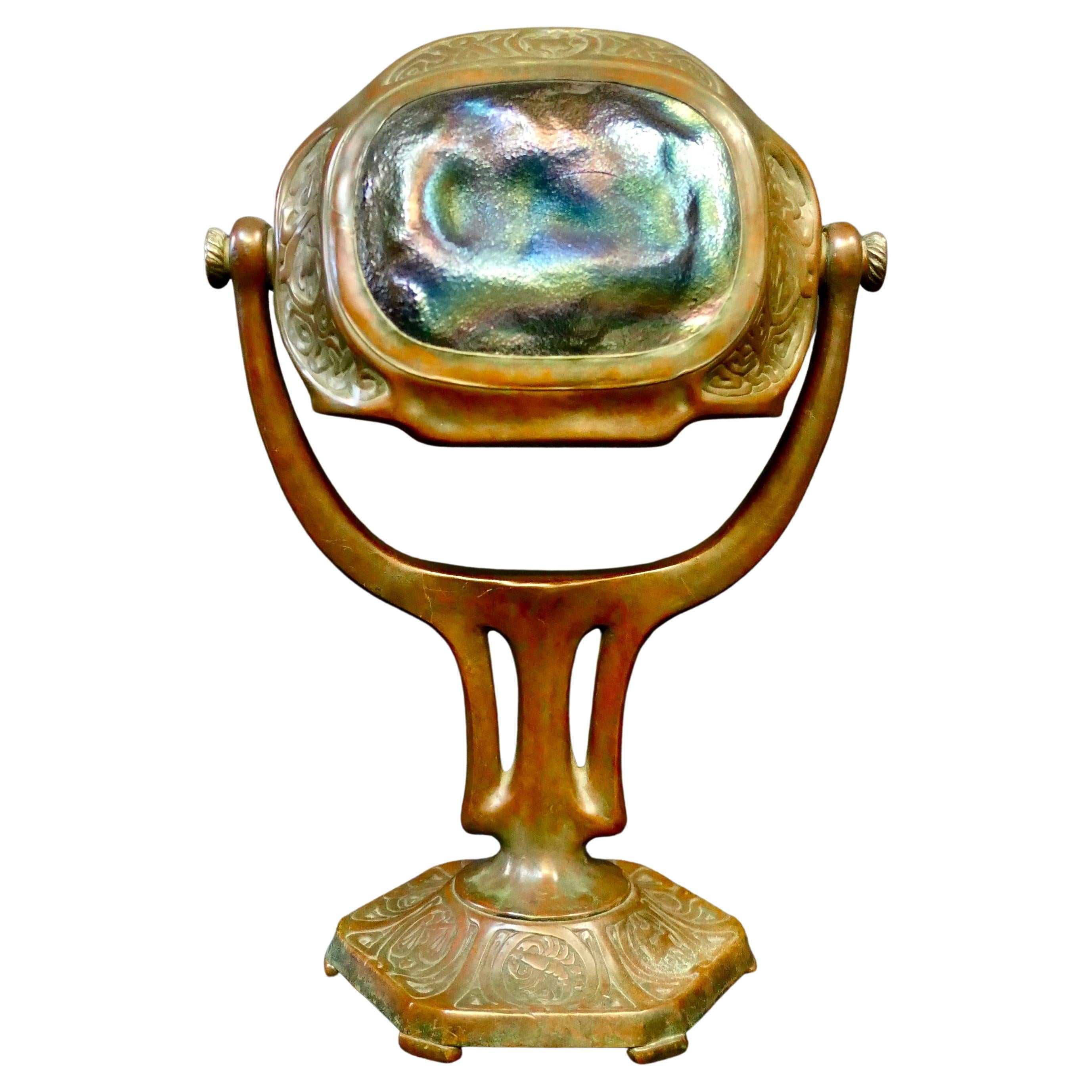 Tiffany Studios Green Opalescent Turtleback Tile Chandelier At 1stDibs