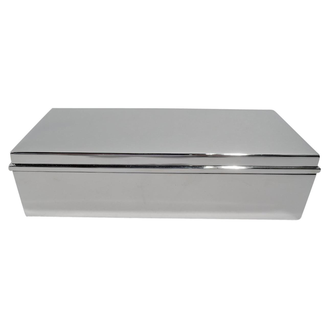 Classic Antique Tiffany Sterling Silver Box For Sale at 1stDibs