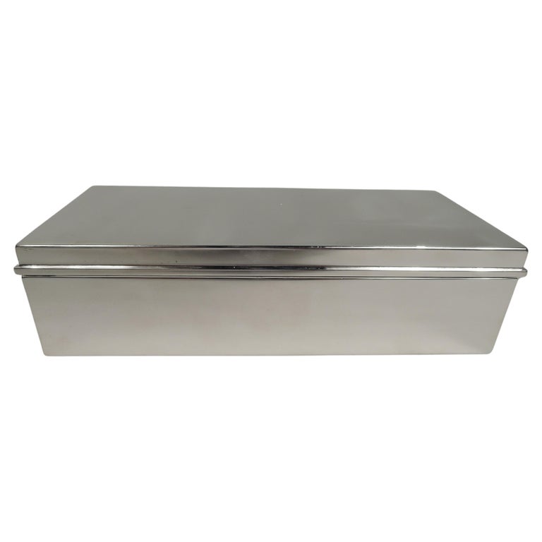 Tiffany Stylish Midcentury Modern Sterling Silver Desk Box For Sale at ...