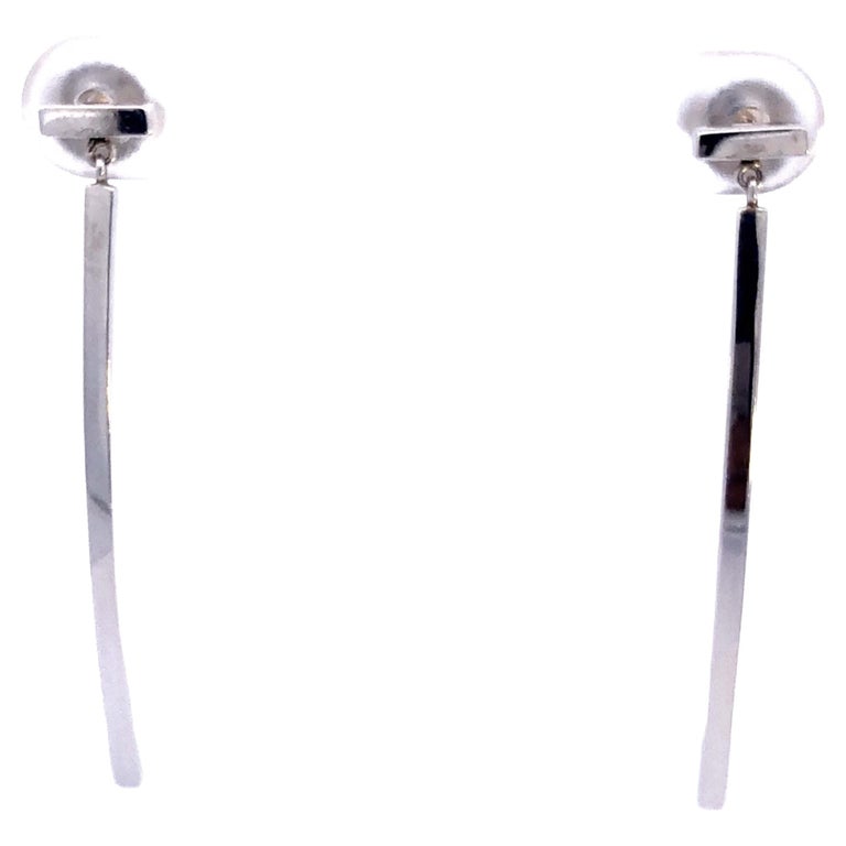Tiffany T Bar Earrings in Sterling Silver For Sale at 1stDibs