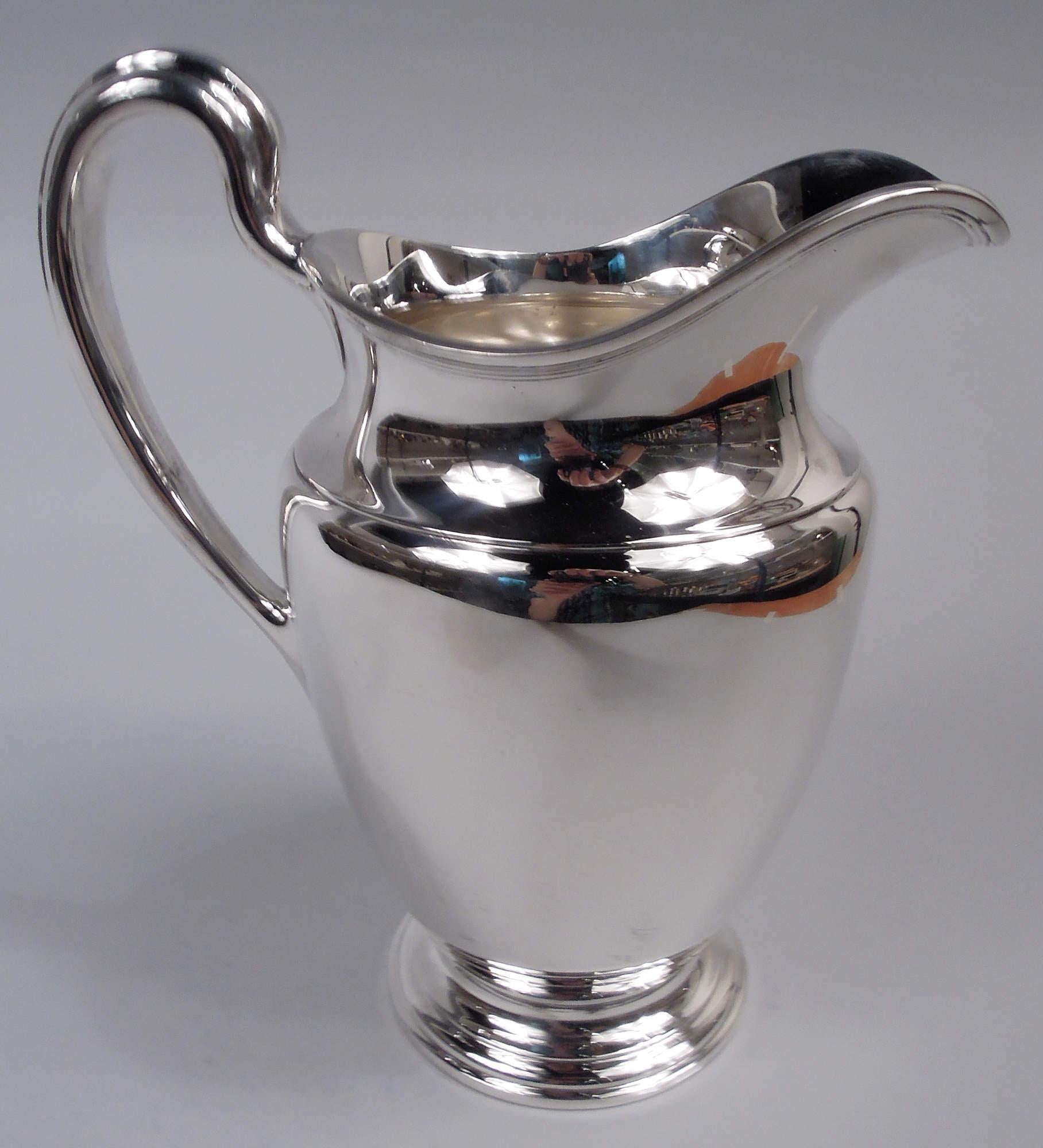 Tiffany Traditional Classical Sterling Silver Water Pitcher For Sale at ...