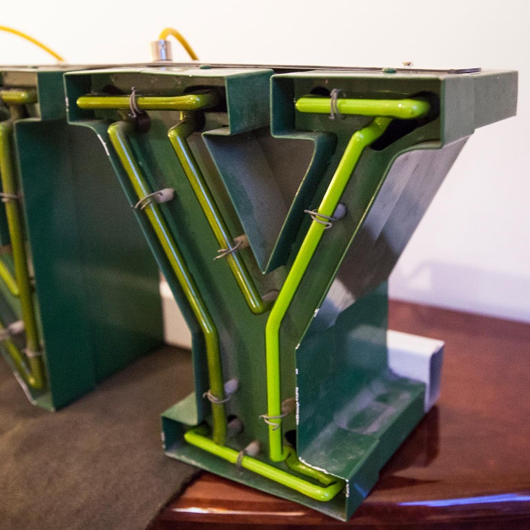 Tiffany Vintage Neon Lettering Advertising Sign, 1970s For Sale at ...