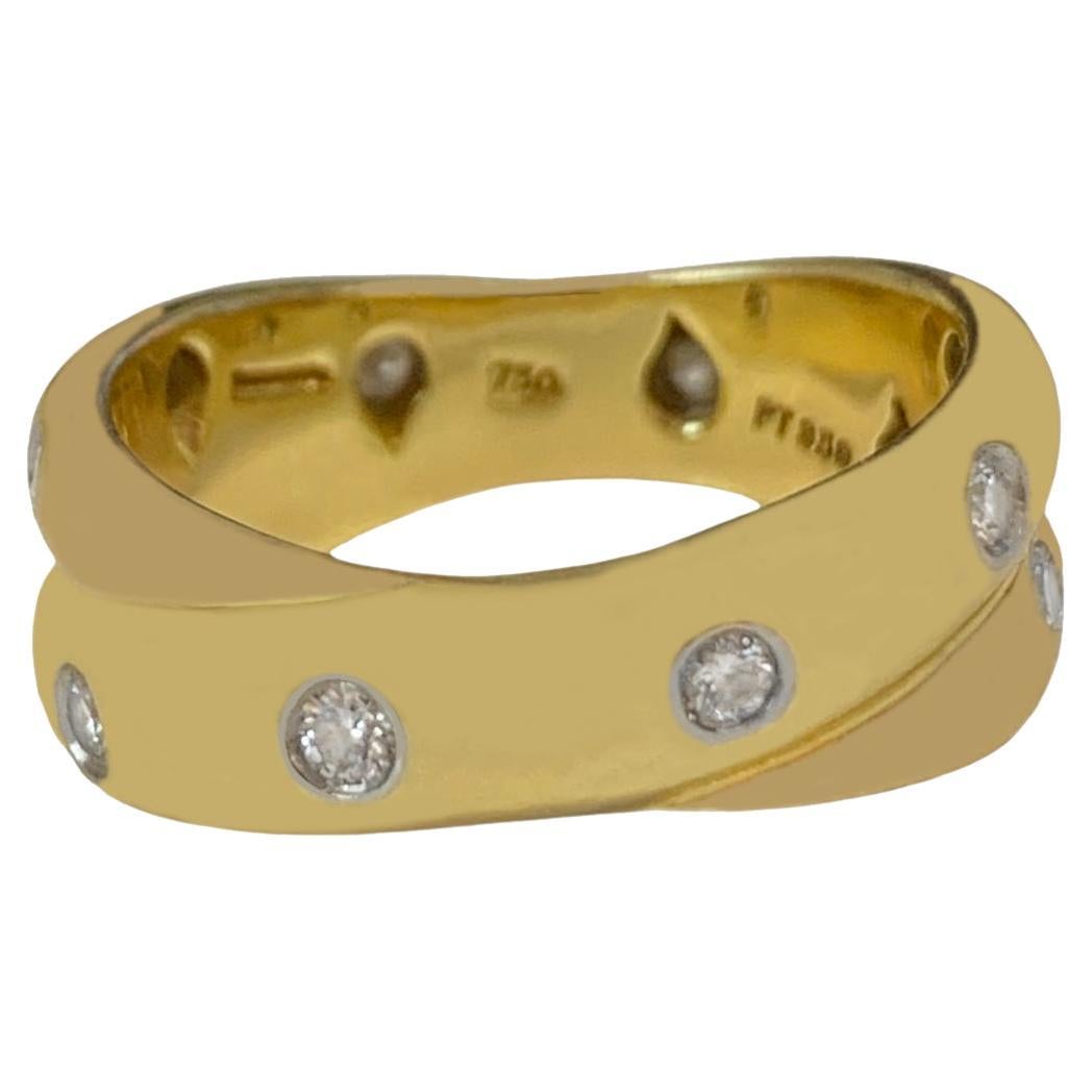 Authentic Tiffany and Co. 18k Yellow Gold Frank Gehry Torque Ring at ...