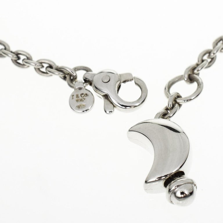 Tiffany and Co. Sterling Silver Moon Motif Bracelet at 1stDibs