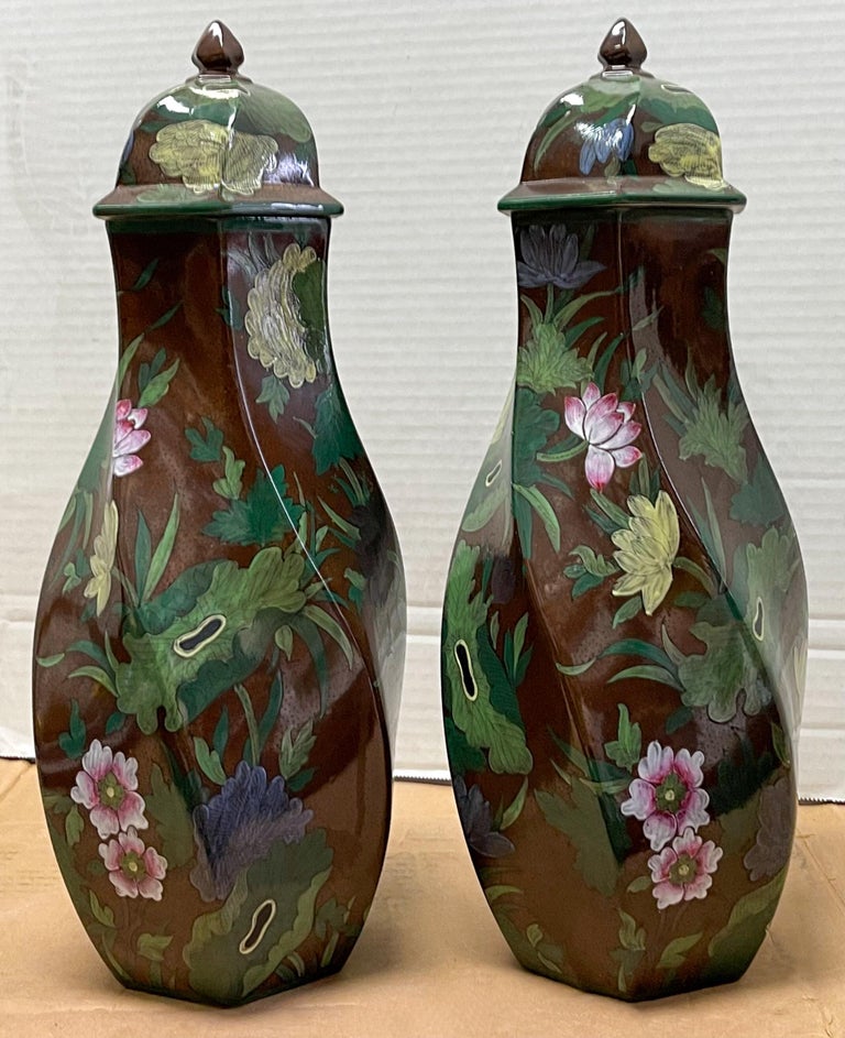 Tiffany’s French Porcelain Painted Chinese Export Style Lotus Ginger ...