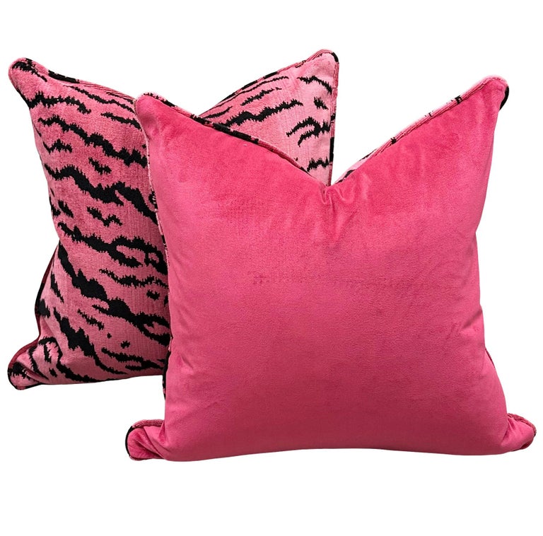 Tiger Fuchsia Scalamandre Pillows For Sale at 1stDibs