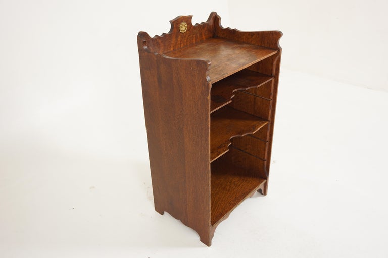 Tiger Oak Open Sheet Music Cabinet, Bookcase, File Cabinet, American ...