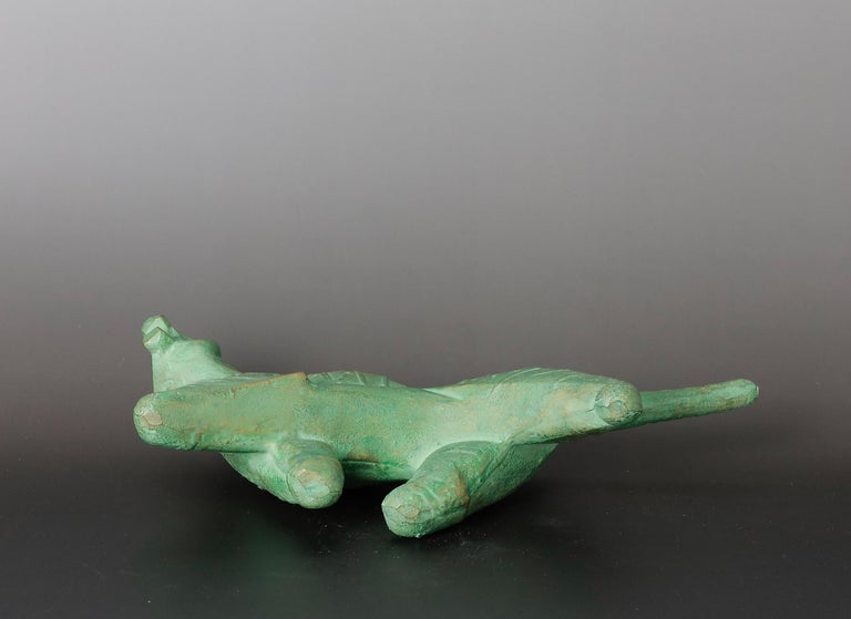 Tiger Sculpture Object by a Well Known Japanese Metal Artist For Sale ...