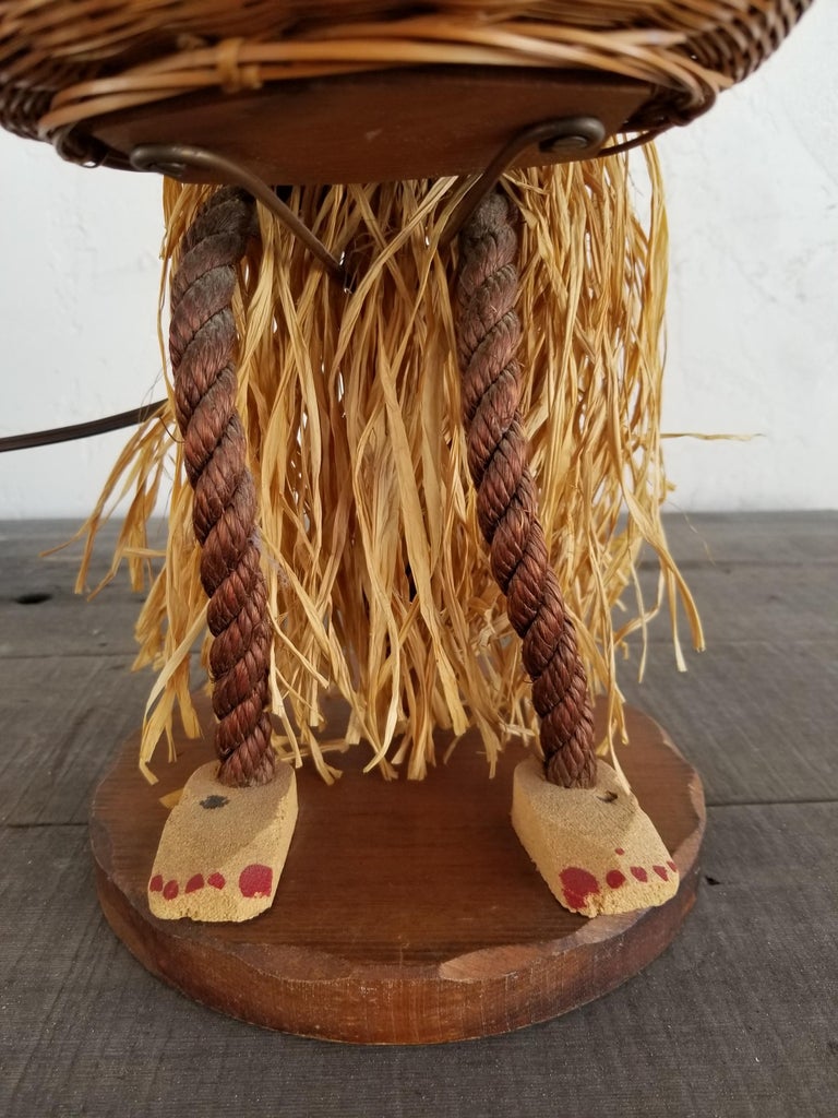Tiki Hawaiian Hula Dancer Lamp For Sale at 1stDibs