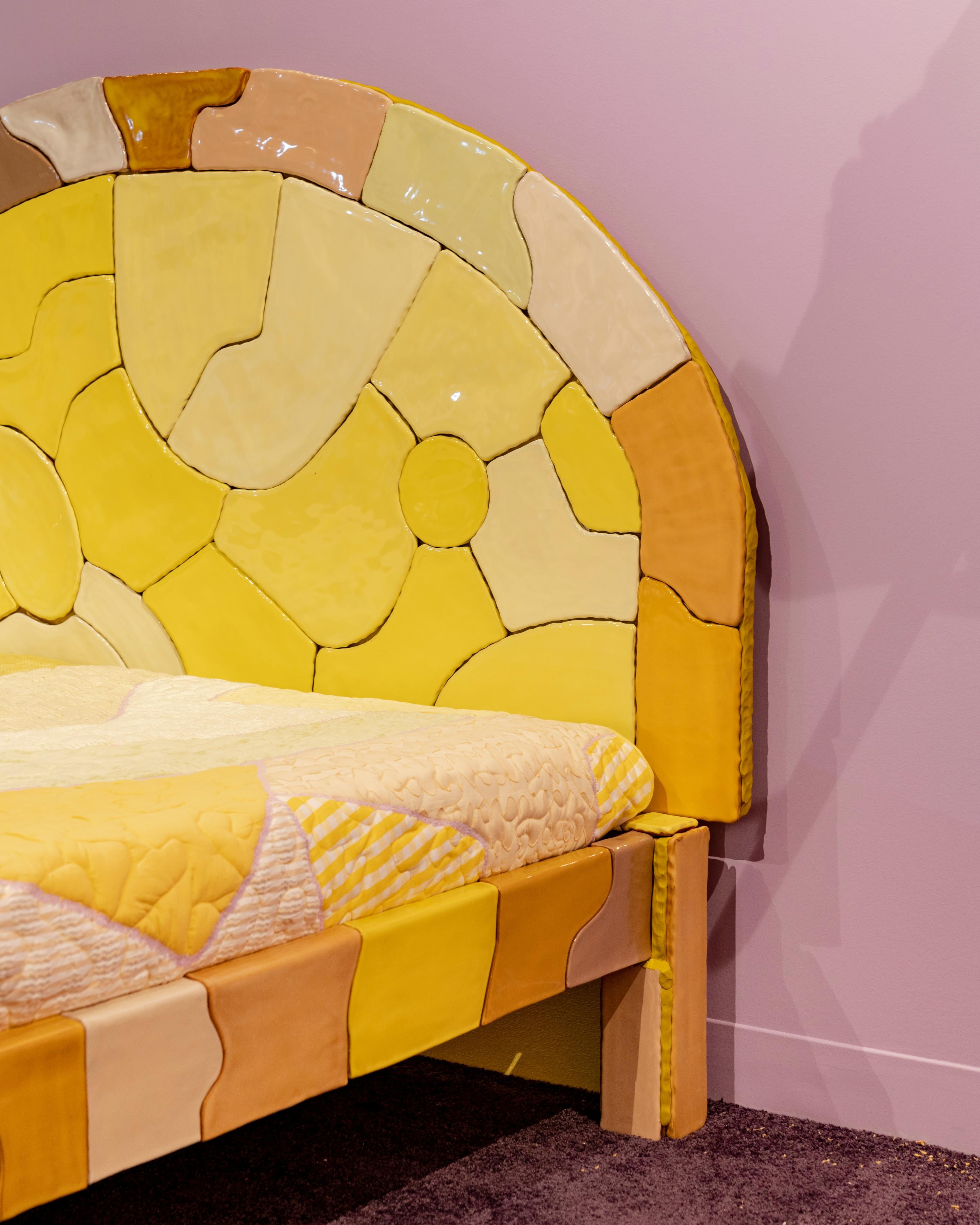 Tile Block Quilt 1 by Sean Gerstley and Bea Walling For Sale at 1stDibs