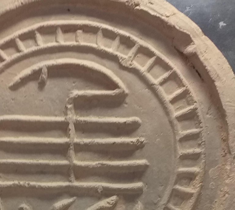 Tile End Cap, Terracotta Ridge Cap, Han Period For Sale at 1stDibs