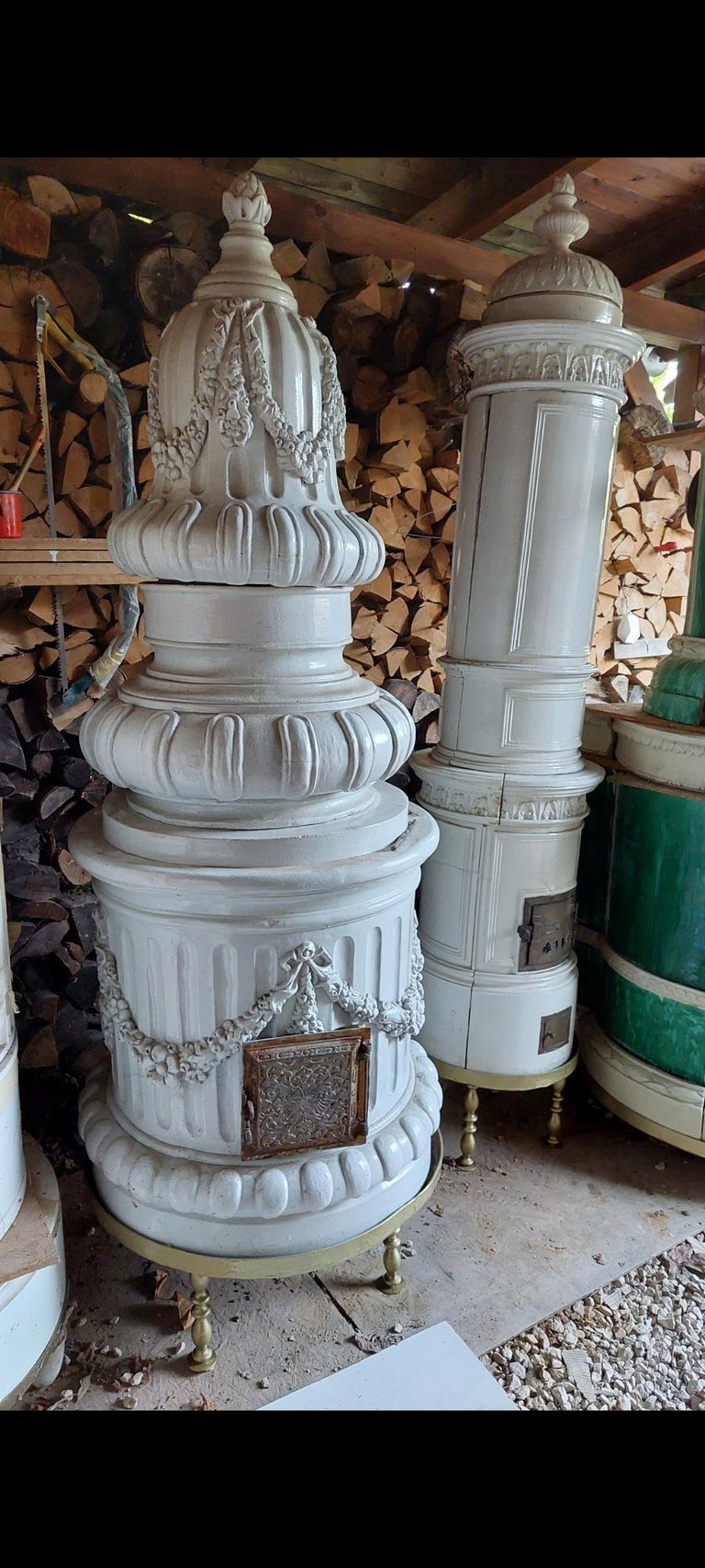 Tiled Stove For Sale at 1stDibs