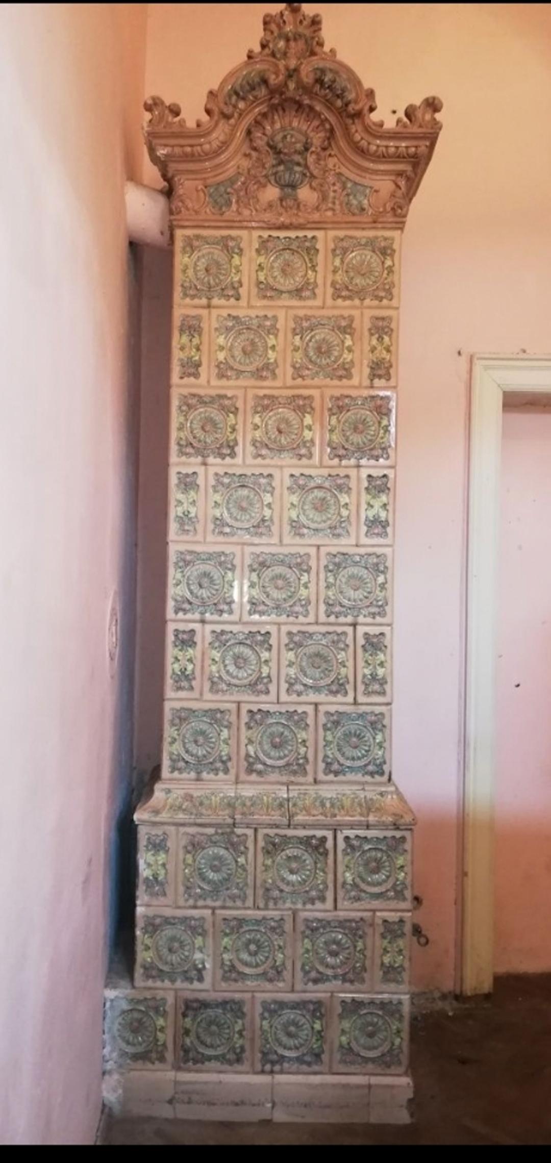 Tiled Stove Tiles from an Antique Tiled Stove For Sale at 1stDibs
