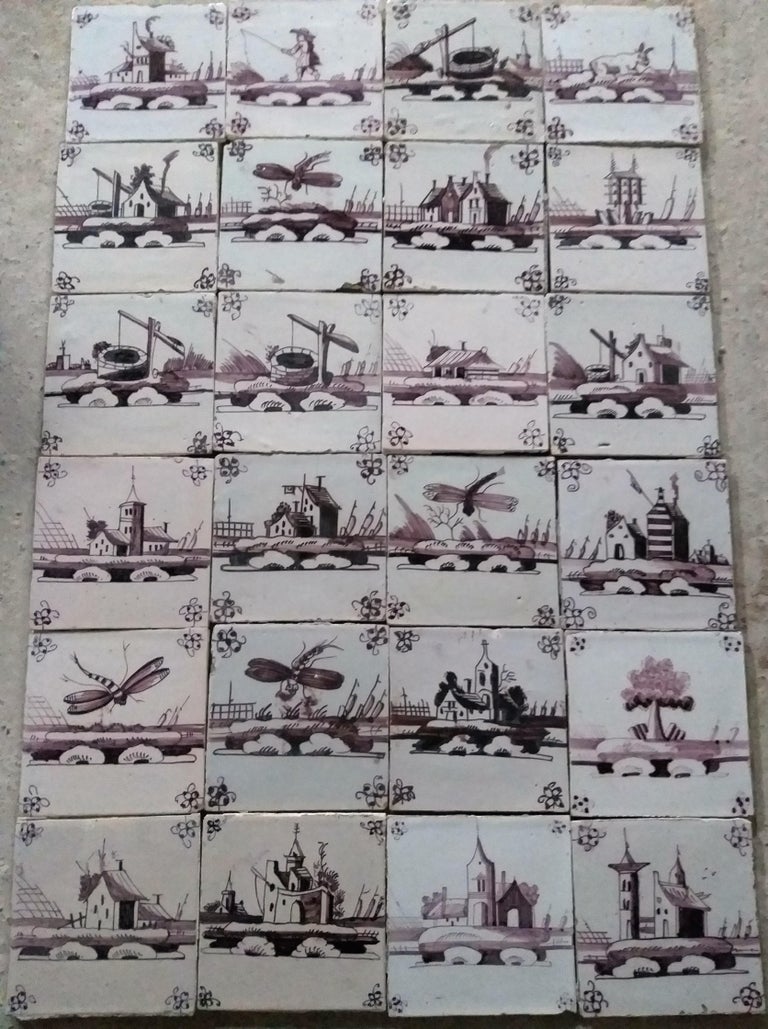 Tiles, Dutch Wall-Tiles Delft at 1stDibs