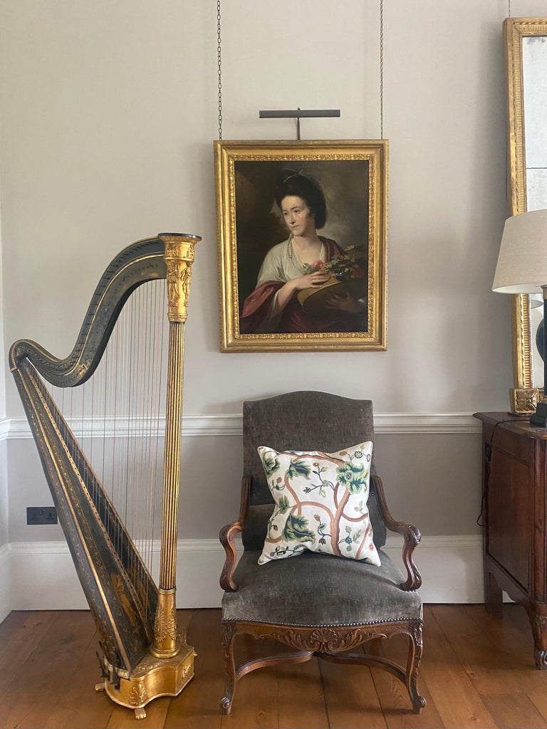 Tilly Kettle - 18th century English portrait of a lady beside an urn ...