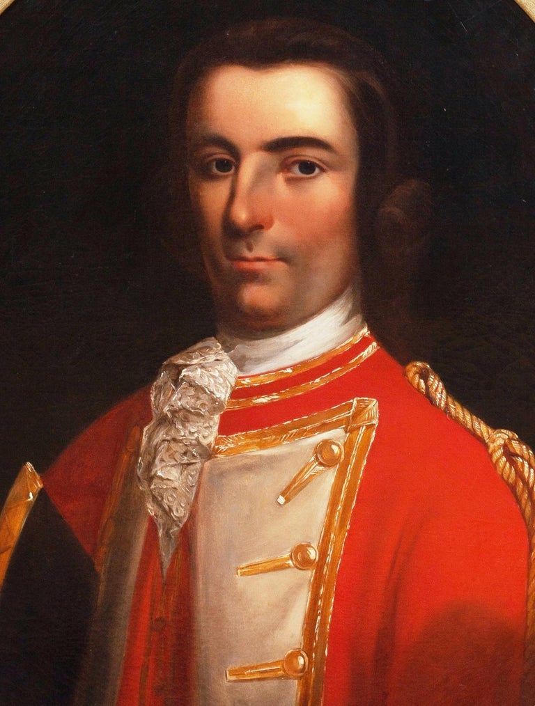 Portrait Of An Irish Military Officer, 18th Century For Sale at 1stDibs