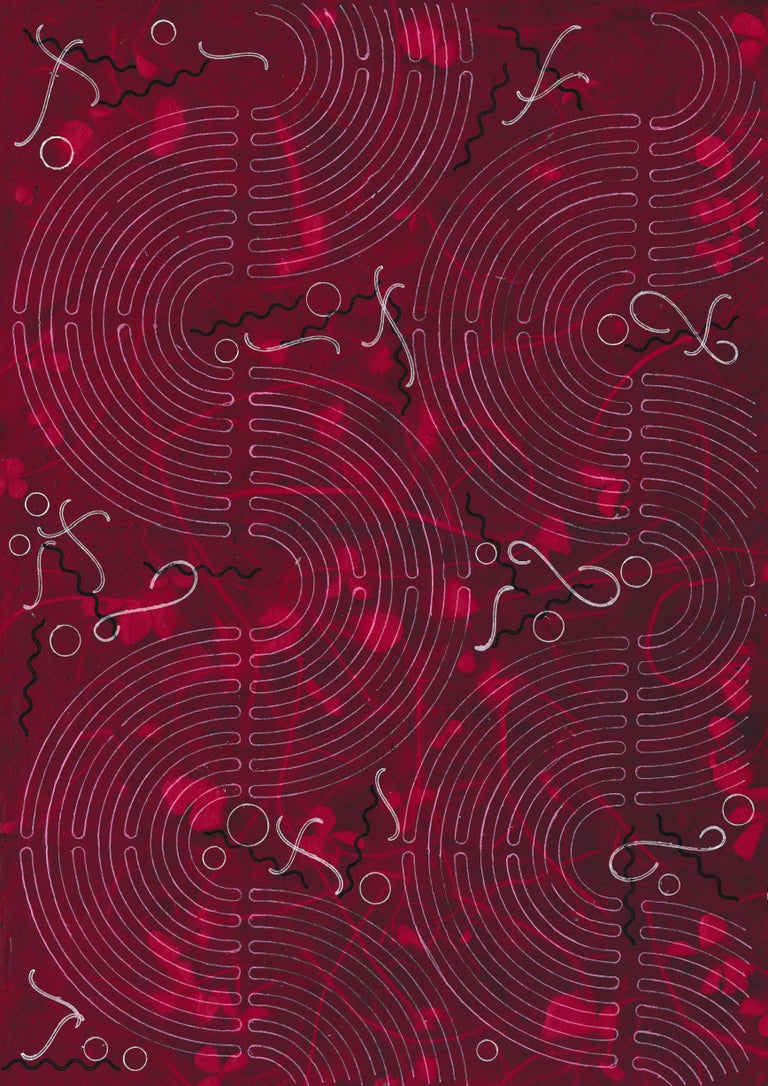 Tim Ellis - Systems and Parallels CDXCIX - Ink Drawing on Handmade ...
