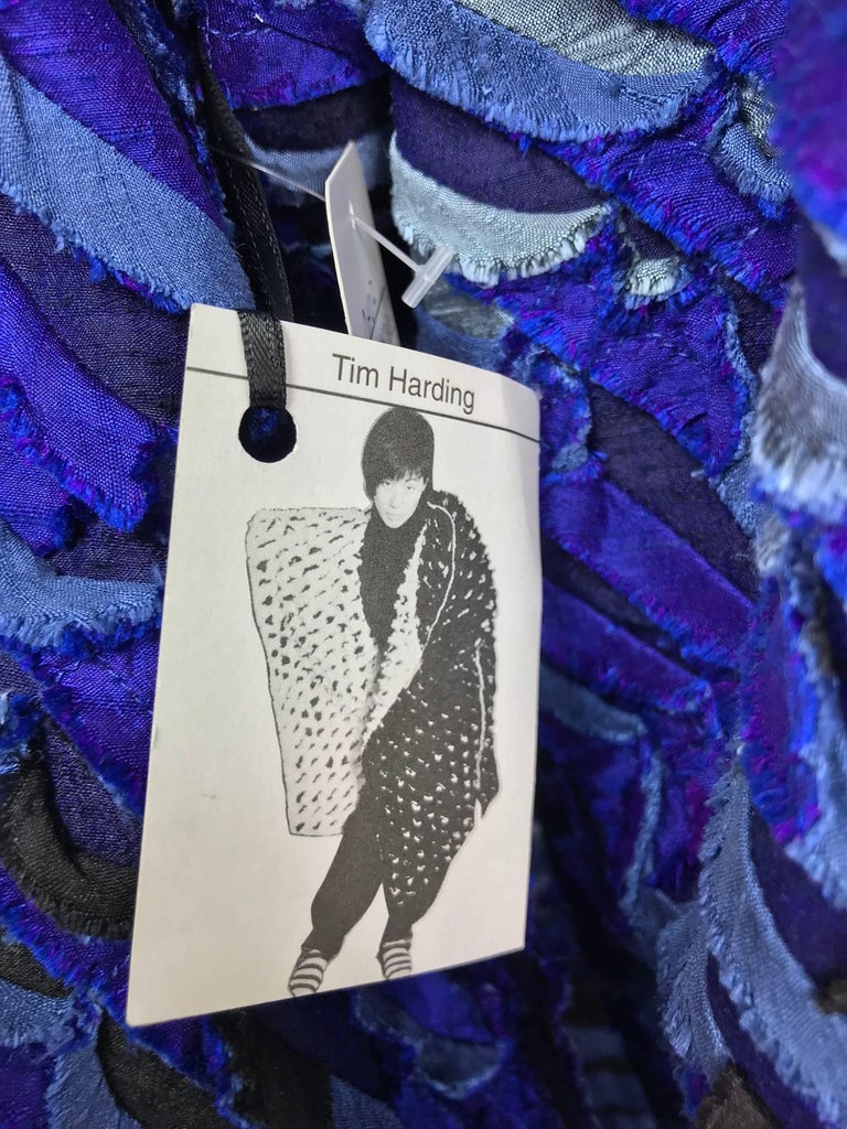 Tim Harding Art to Wear French Blue raw silk swing coat at 1stDibs ...