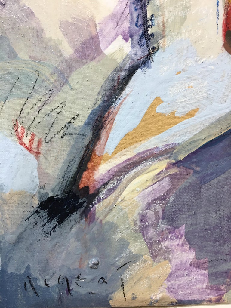 Tim Jaeger - "LP #14" Painting of Chicken on fabric printed with Chicks ...