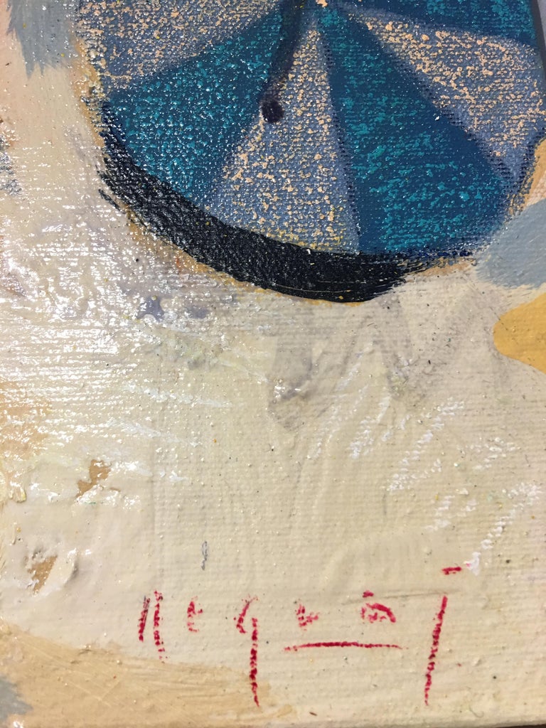 Tim Jaeger - "Shades #2" Bird's Eye View of Colorful Umbrellas on Sandy ...