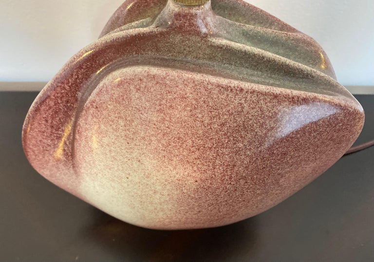 Tim Orr French 1960s Art Pottery Table Lamp For Sale at 1stDibs