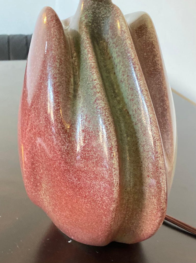 Tim Orr French 1960s Art Pottery Table Lamp For Sale at 1stDibs