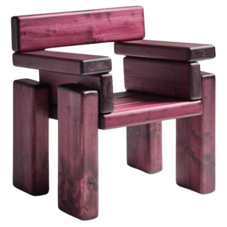 Timber Armchair by Onno Adriaanse For Sale at 1stDibs