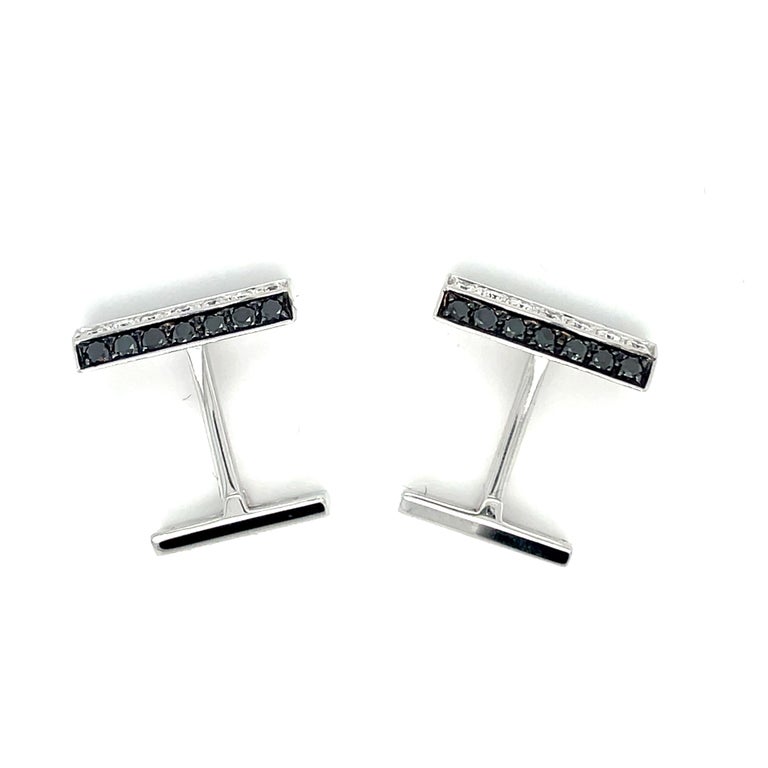 Timeless Cufflinks Black Diamonds For Sale at 1stDibs
