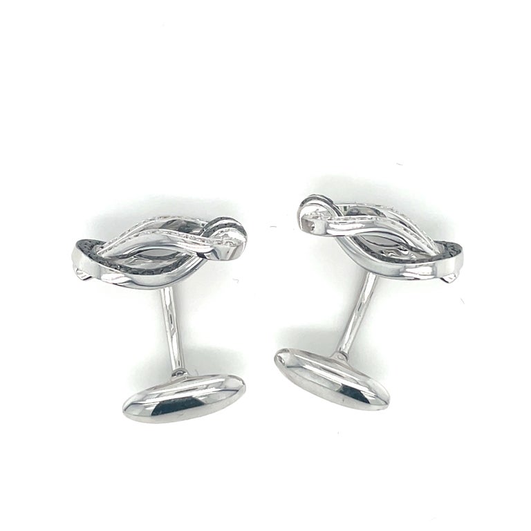 Timeless Cufflinks Black&White Diamonds For Sale at 1stDibs