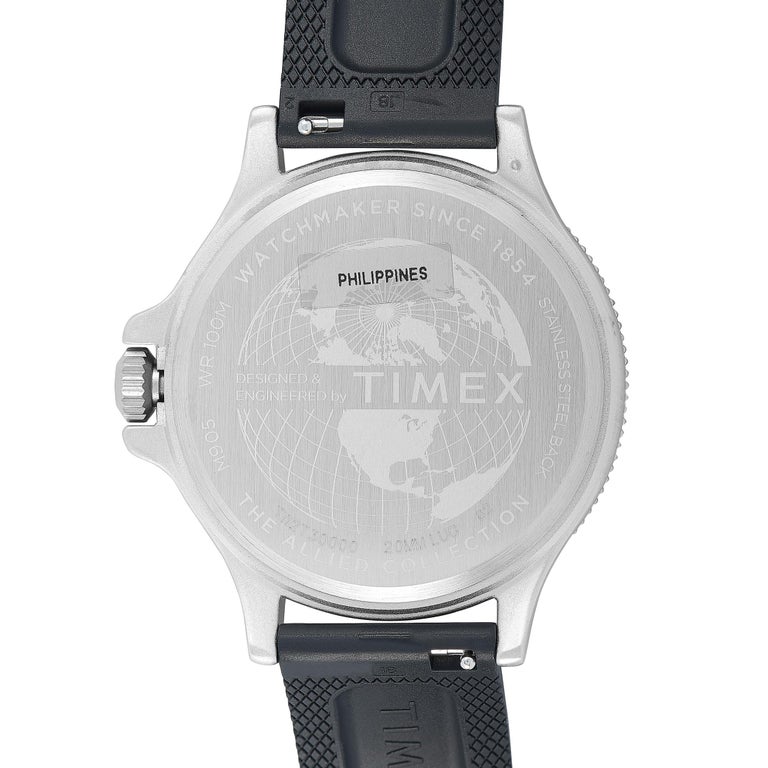 Timex Allied Coastline Rotating Bezel Silicone Strap Watch TW2T30000 at ...