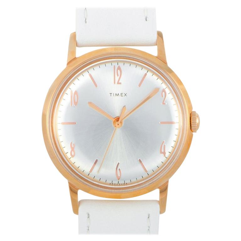 Timex Marlin Hand-Wound Rose Gold-Tone Watch TW2T18300 For Sale at ...