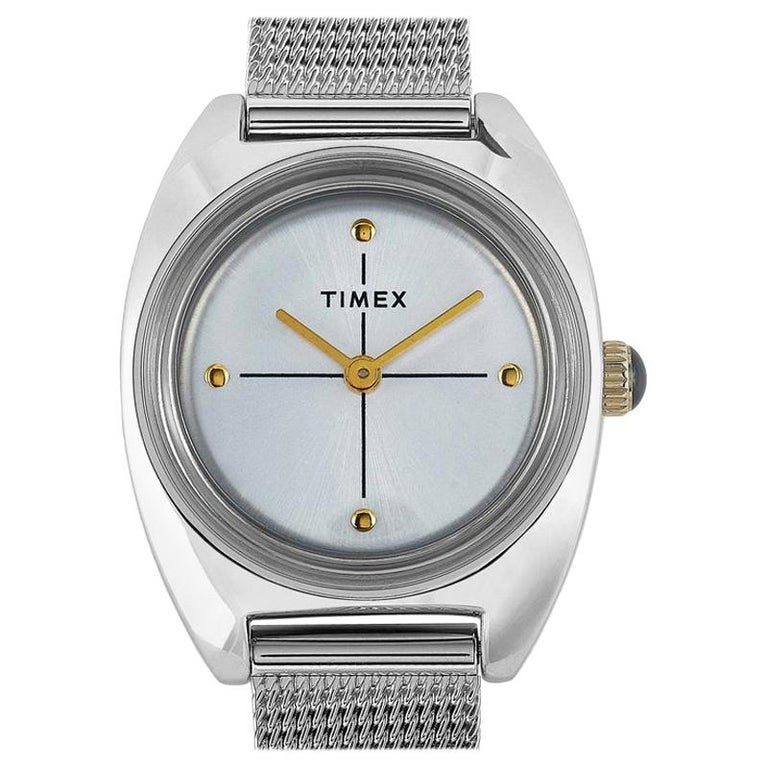 Timex Milano Petite Silver Dial Watch TW2T37700 For Sale at 1stDibs
