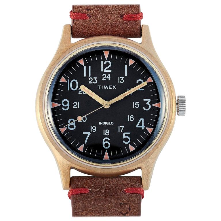 Timex MK1 24 Hour Leather Strap Military Watch TW2R96700 at 1stDibs ...