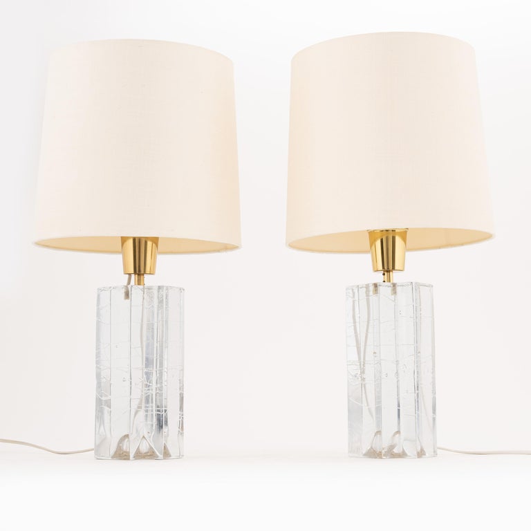 Timo Sarpaneva Cast Glass Table Lamps Model Arkipelago for Ittala ...