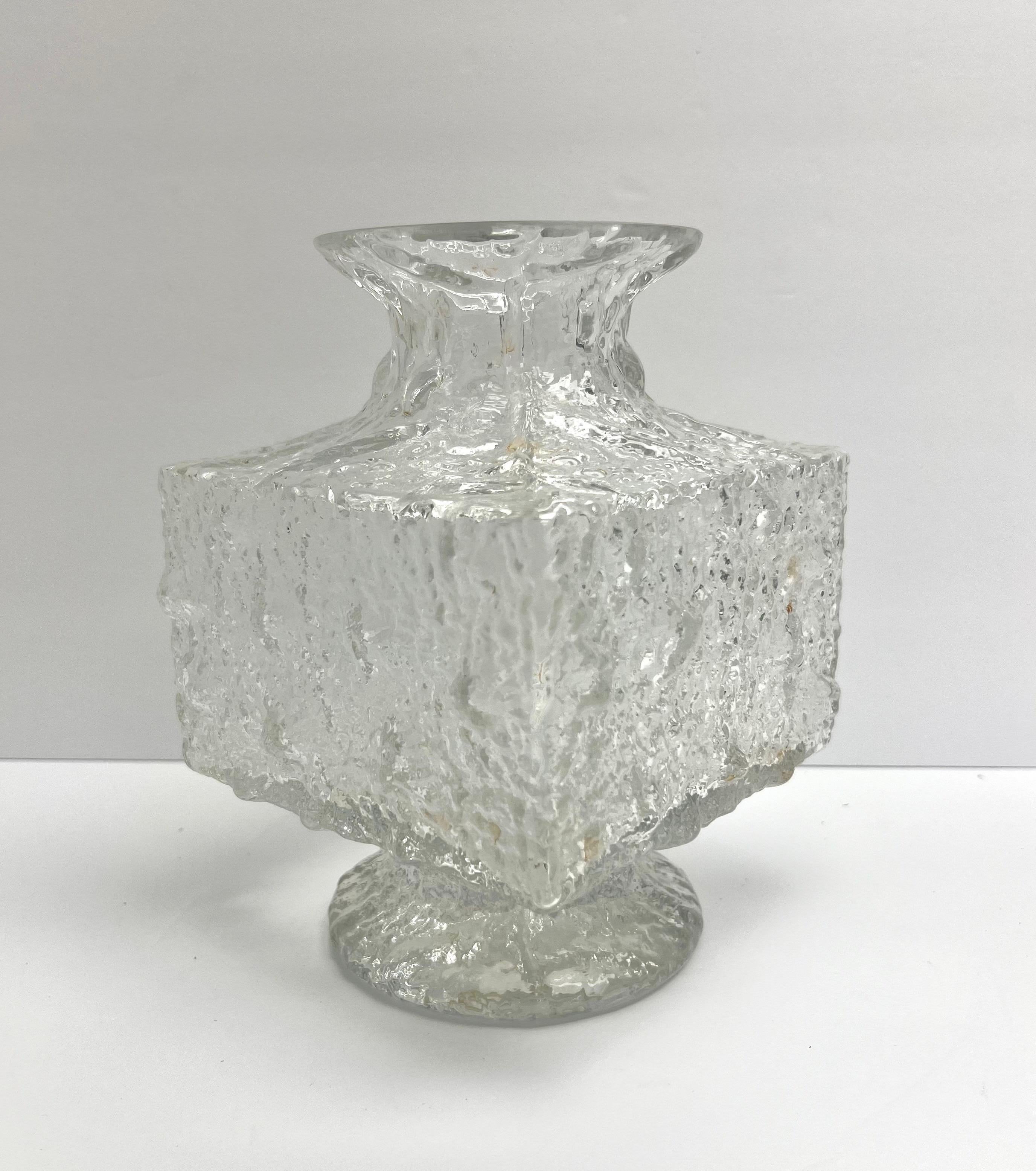 Timo Sarpaneva Littala Crassus Brutalist Art Glass Vase 1960s For Sale ...