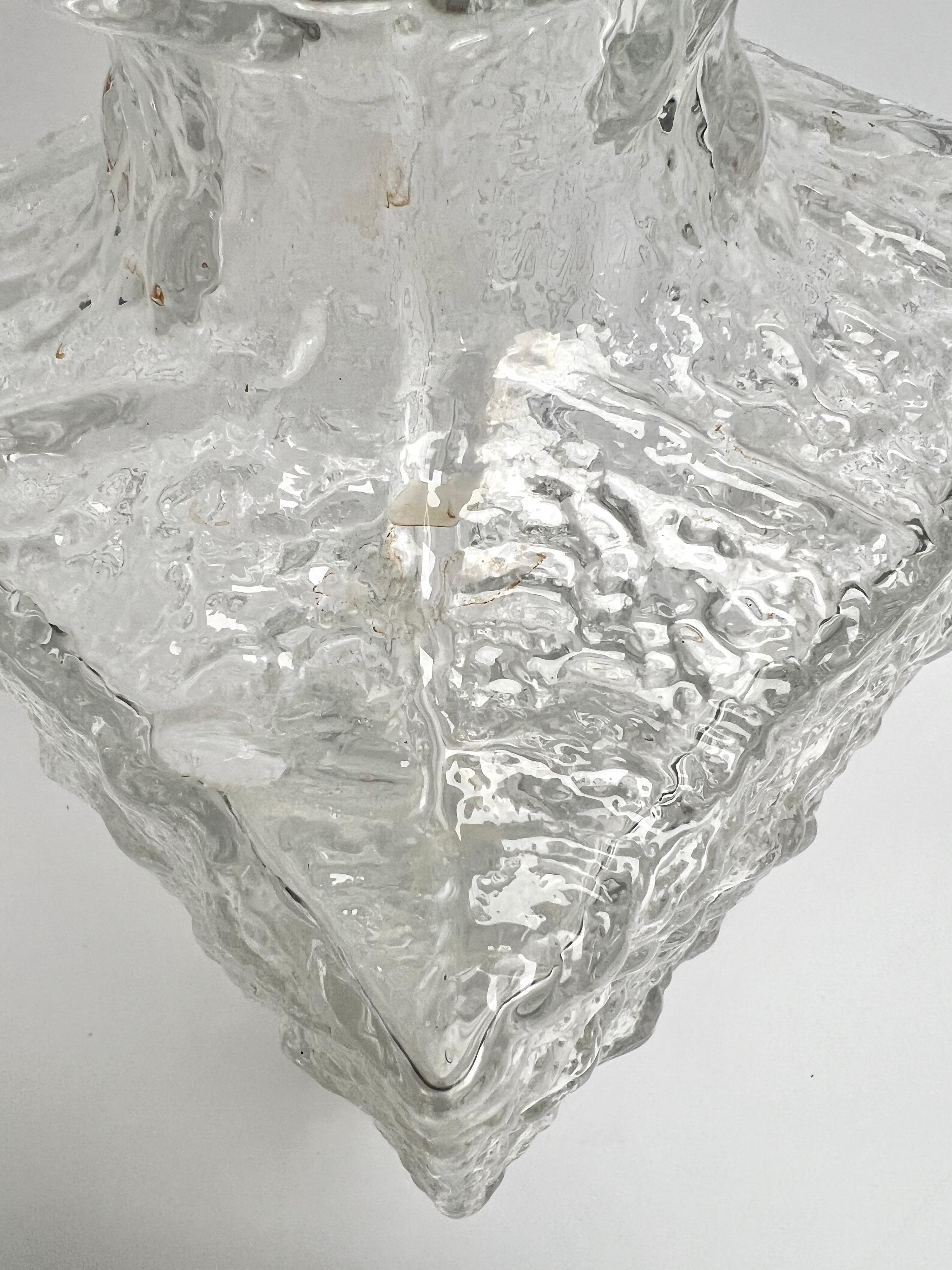 Timo Sarpaneva Littala Crassus Brutalist Art Glass Vase 1960s For Sale ...