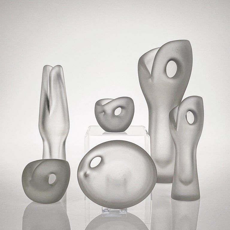 Timo Sarpaneva, Six Glass Art-Objects "Hiidenkirnu" Series, Iittala ...
