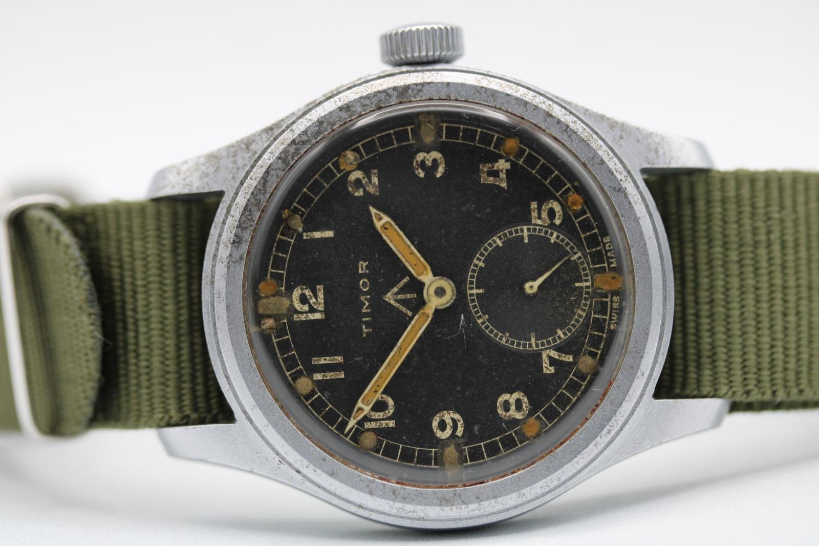 Timor WWW British Military 'Dirty Dozen' Watch c1945 For Sale at 1stDibs