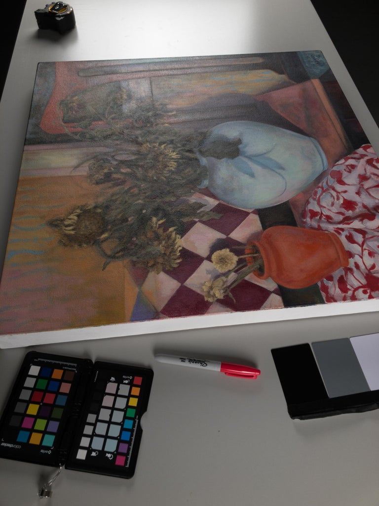 Timothy Harney - Still Life with Old Sunflowers For Sale at 1stDibs